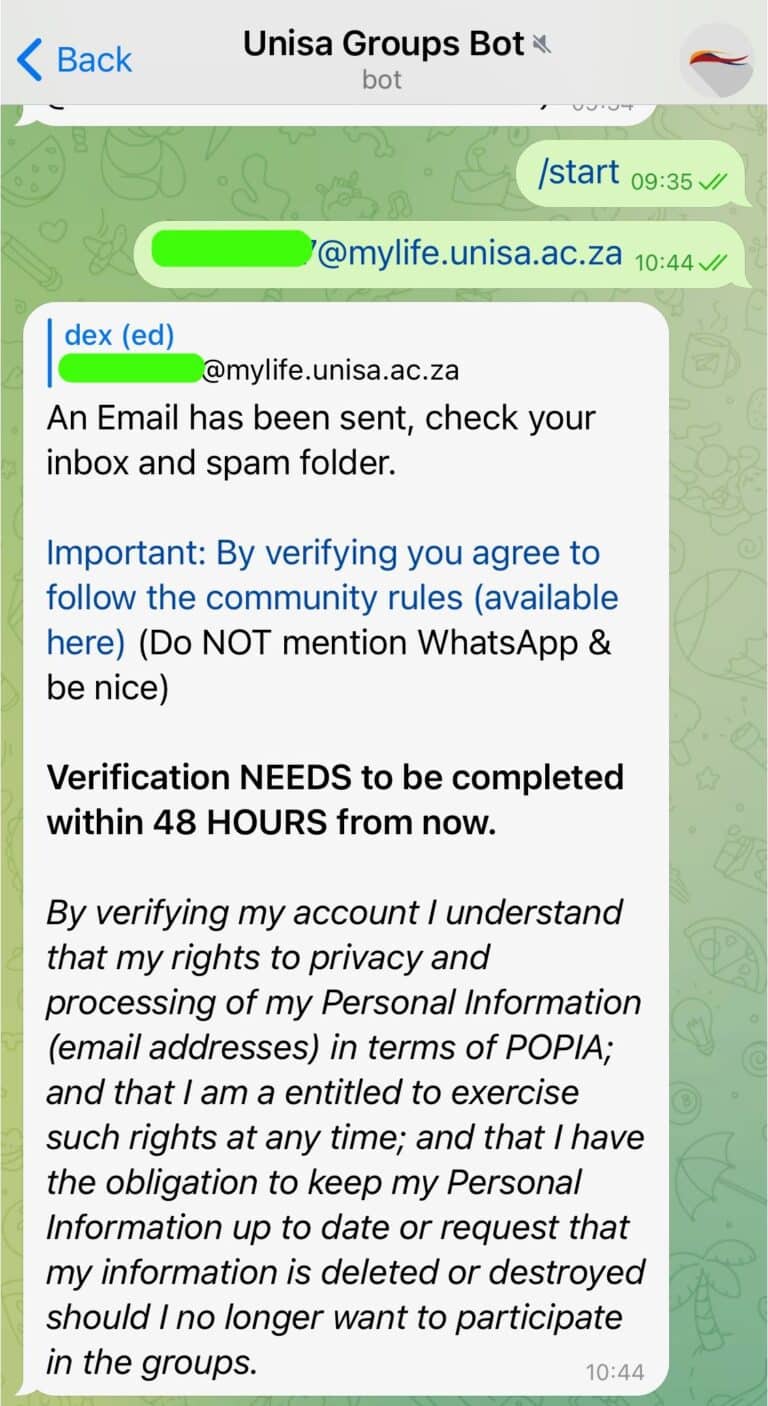 How Do I Verify? - Unisa Groups